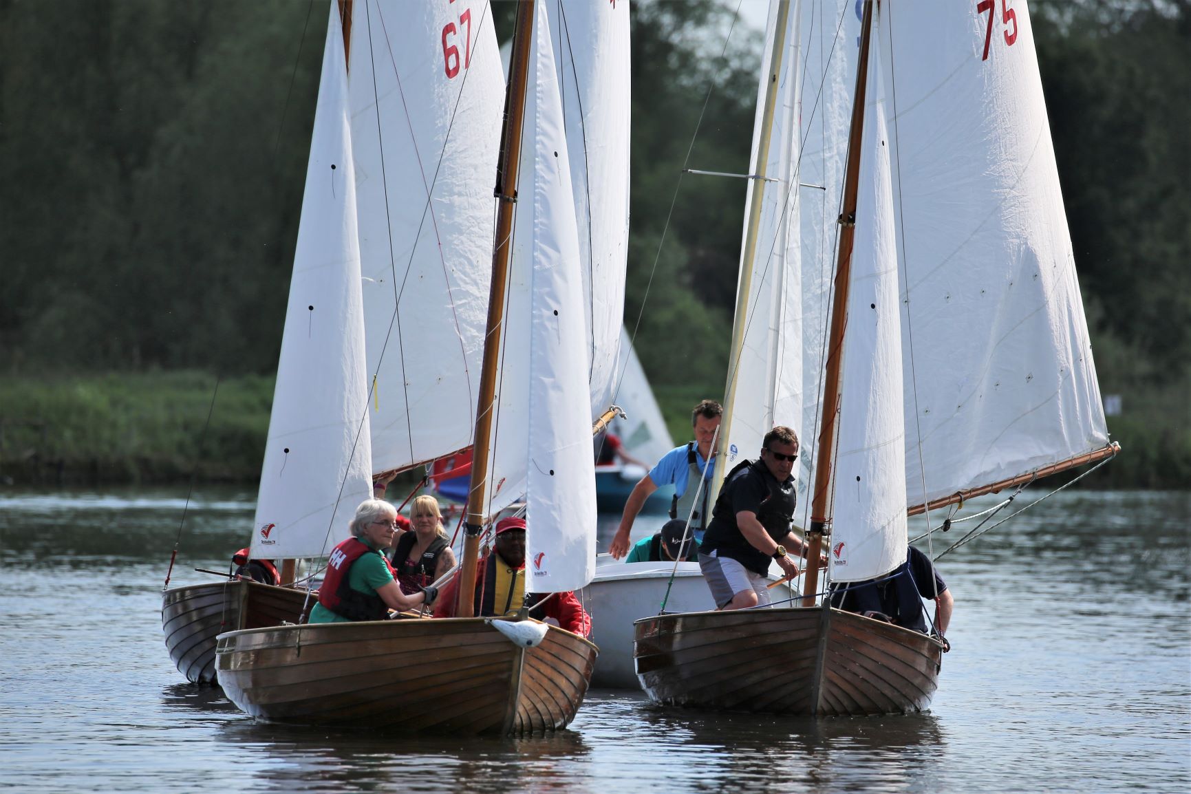 Racing at Beccles – The Norfolk 14 Foot One Design Dinghy Class