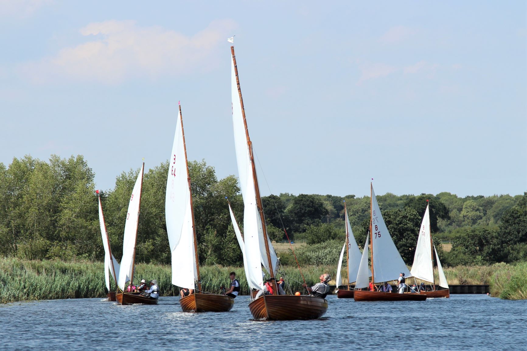 Racing at Beccles – The Norfolk 14 Foot One Design Dinghy Class